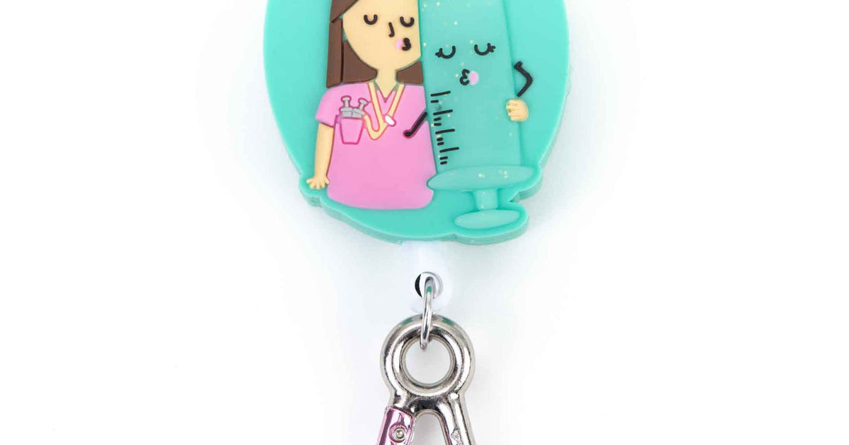 RETRACTABLE SCISSOR HOLDER "LOVE SYRINGE" - Enfermera en apuros